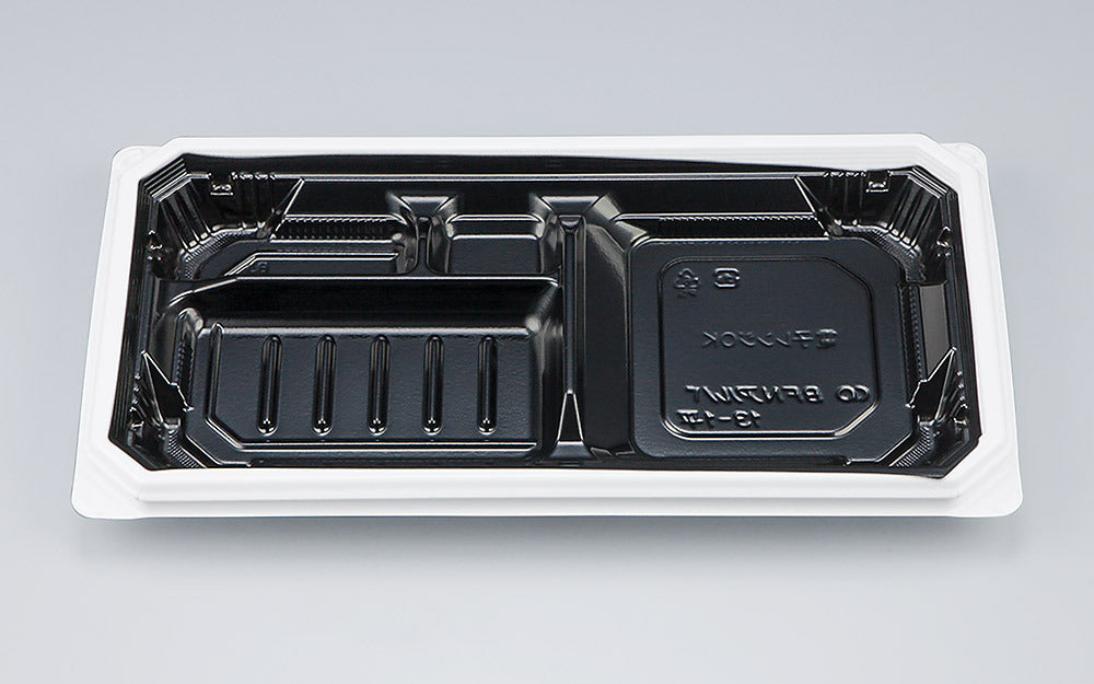 弁当容器 BFNアルバ13-1平 BW本体 – パックNEXT