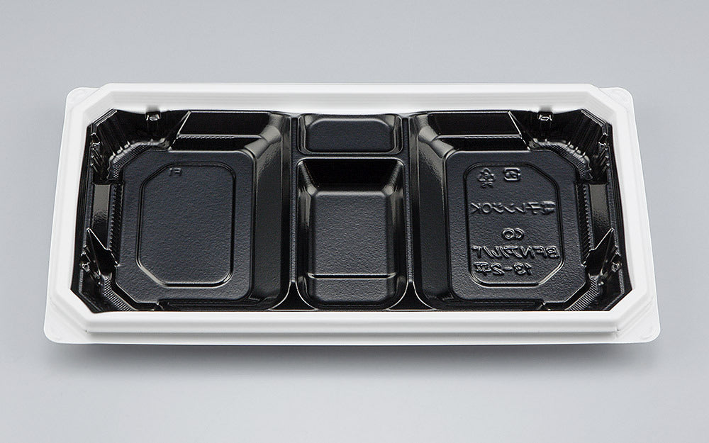 弁当容器 BFNアルバ13-2平 BW本体 – パックNEXT